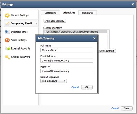Setting Up My Email Signature In Webmail Rocketspark
