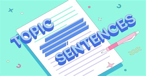 Topic Sentence Topic Sentence Supporting Details Teaching Resources