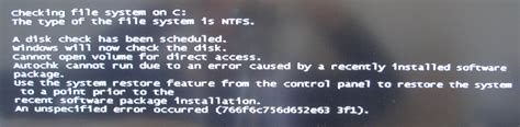 Chkdsk Error 766f6c756d652e63 3f1 Windows 7 Forums