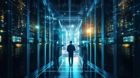 Premium Photo Information Technology Engineers Work On Cyber Security Protection In Cloud