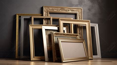A Stack Of Picture Frames On The Floor Stacking Backgrounds Frame Backgrounds Pictures