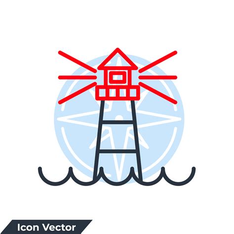 Lighthouse Icon Logo Vector Illustration Lighthouse Symbol Template For Graphic And Web Design