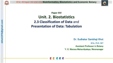 3 biostatistics classification of data tabulation pptx databases computer software and