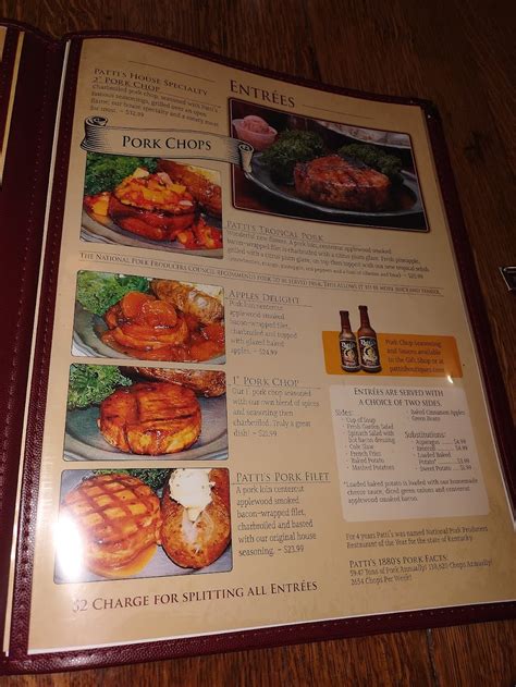 Pattis 1880s Settlement Menu Updated 2026