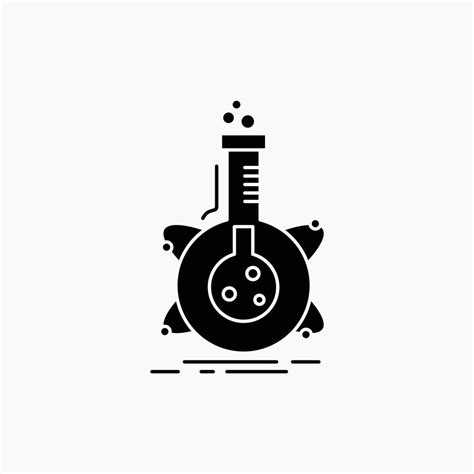 Research Laboratory Flask Tube Development Glyph Icon Vector