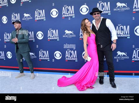 L R Mitchell Tenpenny Sara Brice And Lee Brice Attend The 54th