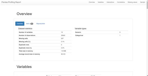 1 line code for data exploration in python pandas profiling by