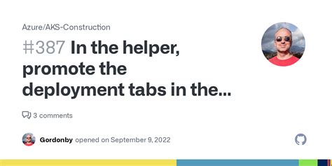 In The Helper Promote The Deployment Tabs In The Ui Into Their Own Section · Issue 387 · Azure