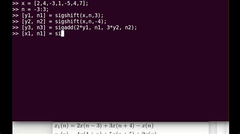 Octavematlab Signal Expressions Plot I Youtube