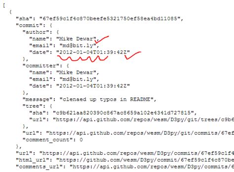 how to get the most recent commits git values from git api stack overflow