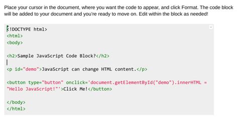 How To Add Code To Google Docs Using Code Blocks