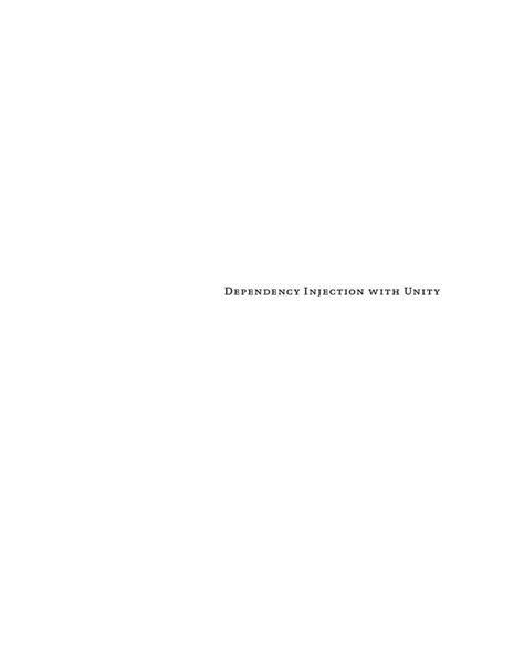 PDF DepenDency InjectIon WIth UnIty Microsoft DOKUMEN TIPS