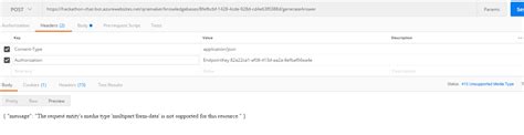 Call Qna Maker Issue With Postman Stack Overflow