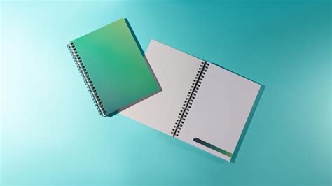 Premium Photo Mockup Of An A Open Spiral Notebook Premium Photo Mockup Of An A Open Spiral Notebook