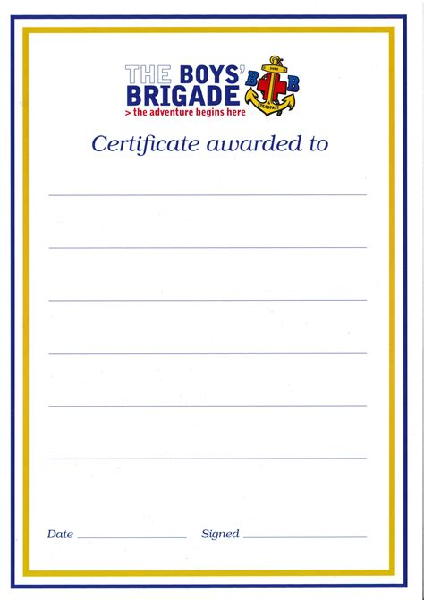 General Certificate Bb Shop Ni