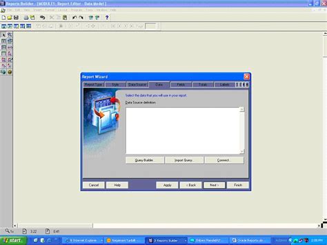 creating data model for a report oracle apps