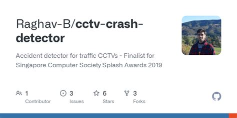 GitHub Raghav B Cctv Crash Detector Accident Detector For Traffic CCTVs Finalist For