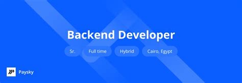 Sayed Saleh On Linkedin Backend Developer At Paysky