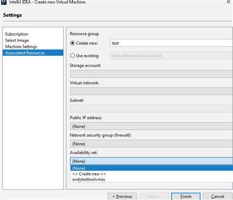 [intellij 2017 vm]unable to set availability set [windows] · issue 401 · microsoft azure tools