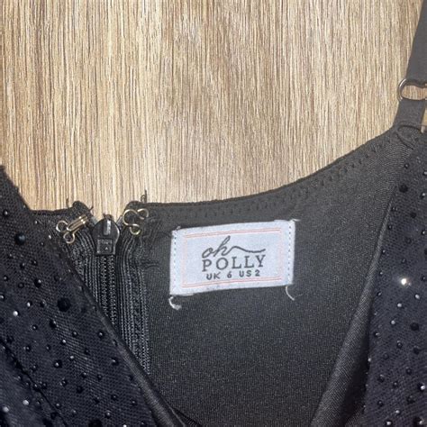 Oh Polly Black Midi Dress Only Worn Once Size 6 Depop