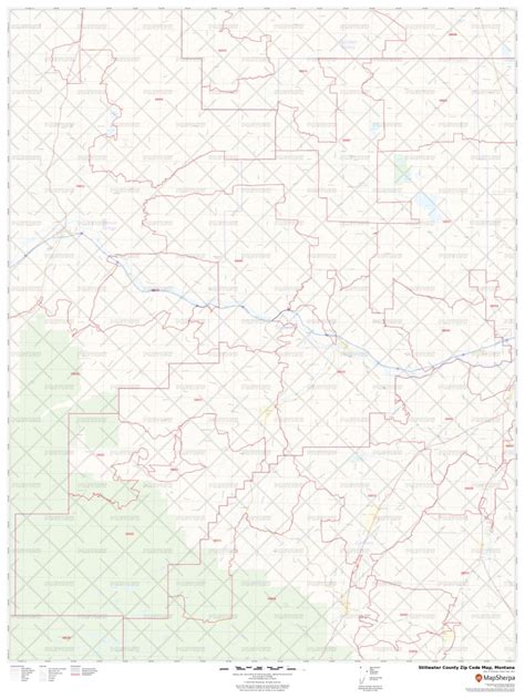 Stillwater Zip Code Map Montana Mapsofworld