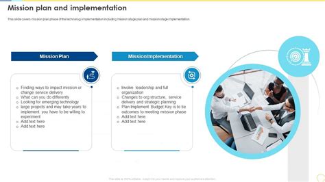 Technology Planning And Implementation Mission Plan And Implementation PPT Sample