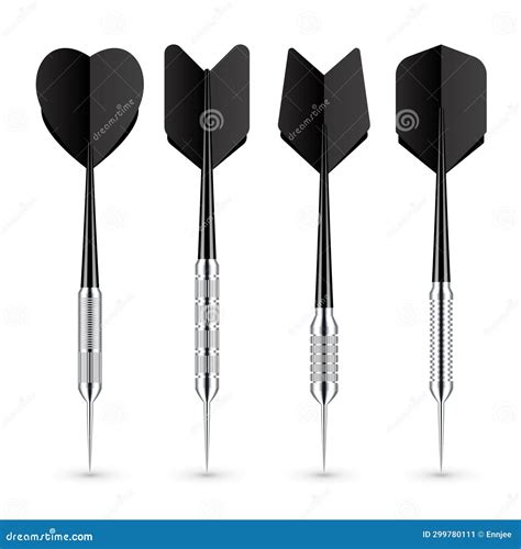 Black Dart Arrows With Metal Tip And Shadow Dart Throwing Sport Game Dartboard Equipment Stock