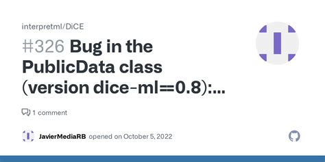 Bug In The Publicdata Class Version Dice Ml08 Publicdata Object Has No Attribute
