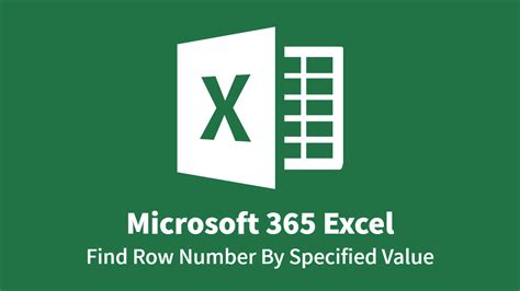 Microsoft 365 Excel Find Row Number By Specified Value Questetra Support