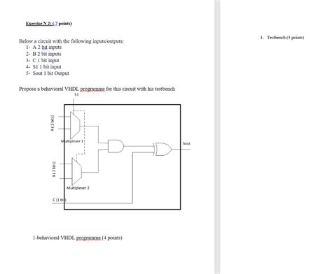 solved exercise n 2 7 points 1 testbench 3 points below