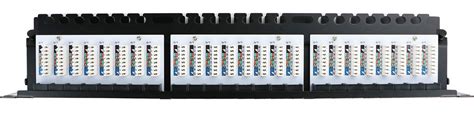 Buy Excel Cat5e 1U 48 Port Right Angled Patch Panel Black Comms Express