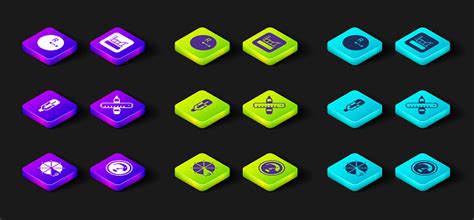 조각 속도계 의료 온도계 교차 눈금자 및 연필 그래프 일정 차트 다이어그램 및 반경 아이콘의 원을 설정합니다 벡터 0명에 대한 스톡 벡터 아트 및 기타 이미지 Istock