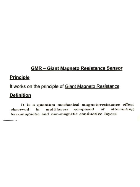 Gmr Sensor Pdf
