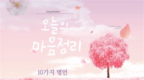 2분 오늘의 마음정리3 명언 10 잠자기 전에 들으면 오늘의 마음이 정리가 됩니다 Youtube