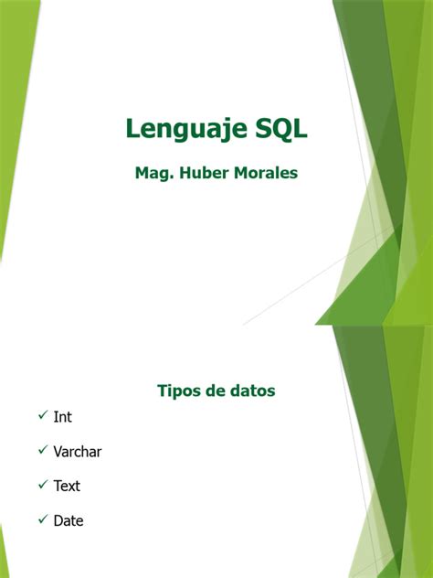 6 lenguaje sql pdf sql gestión de datos