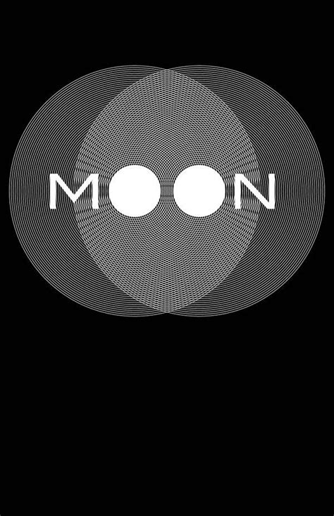Poster Logo Moon Full Moon Logo Style Fantasy Moon Prints Logo
