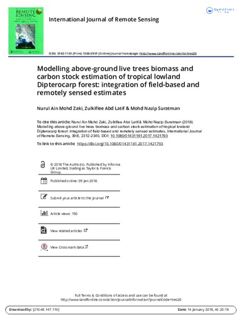 Pdf Biomass Estimation Ajeet Negi
