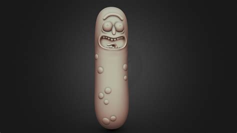 Pickle Rick 3d Print Model Buy Royalty Free 3d Model By Yogisandhi 161af56 Sketchfab Store