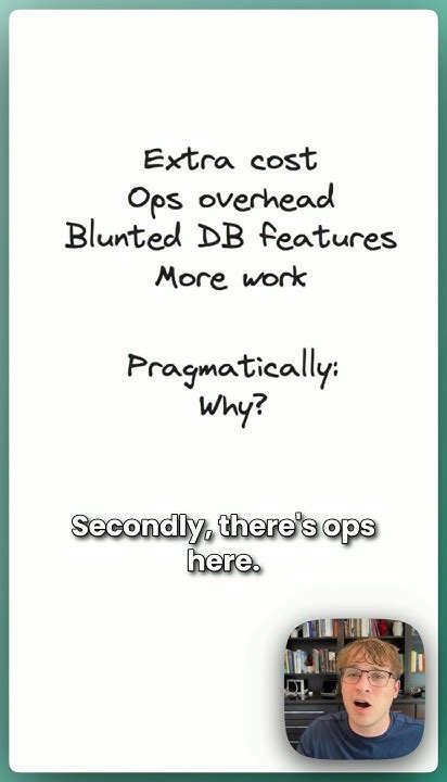 Separate Db Per Service Explained In 60 Seconds Systemdesign Softwaredesign