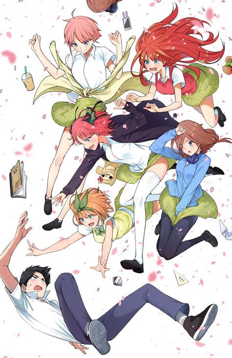 Nakano Miku Vertical 2d Artwork Portrait Display Anime Girls 5 Toubun No Hanayome Anime