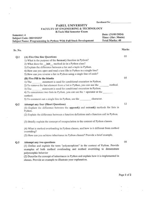 programming in python with full stack development internal pdf