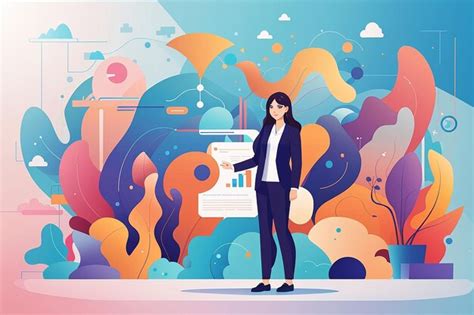 Premium Photo Data Analysis Concept With Characters Can Use For Web