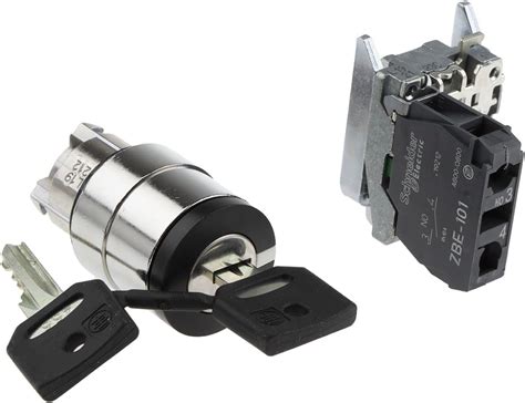 Schneider Electric Key Switch Selector Metal Black Ø22 Key N°455 2