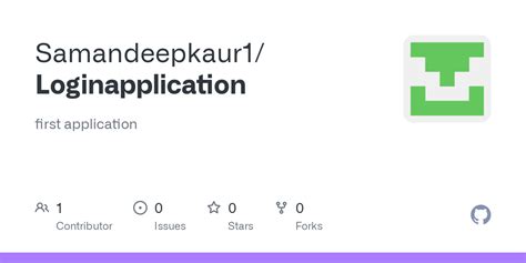 Github Samandeepkaur Loginapplication First Application