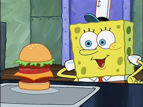 Spongebob Cooking Krabby Patty