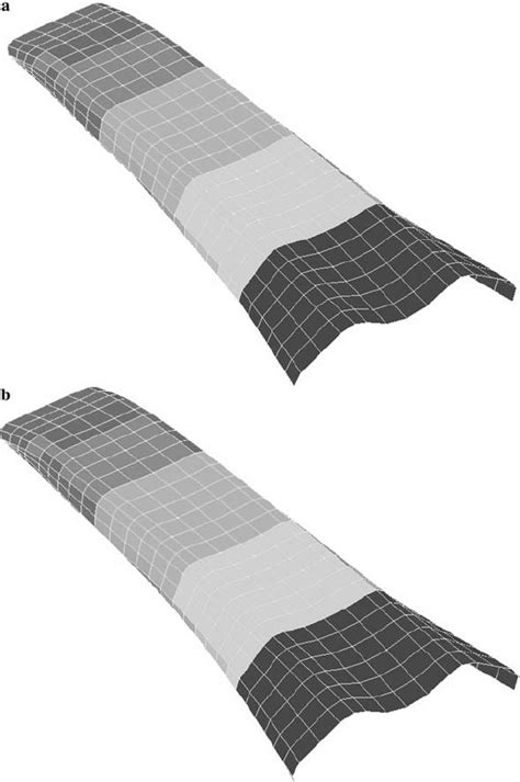 The First Modeshape A From A Few Eigenvectors Using Simple FFD And B Download Scientific