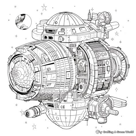 Space Coloring Pages For Adults Free And Printable