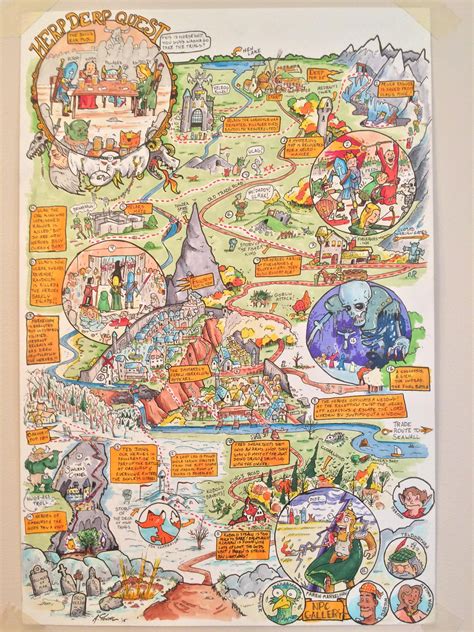 The Journey In Cartoon I Made A Map Dnd
