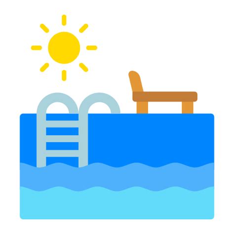 Swimming Pool Free Holidays Icons