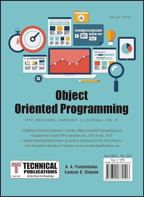 Object Oriented Programming For Sppu 19 Course Se Iv Eandtc 204194